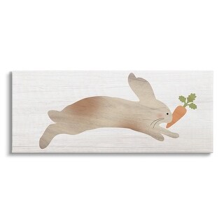 Stupell Rabbit & Carrot Grain Pattern Canvas Wall Art by Lil' Rue - Bed ...
