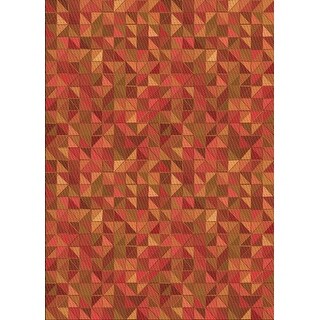 Ahgly Company Machine Washable Transitional Orange Red Orange Area Rugs ...