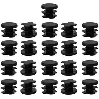 21pcs 16mm OD Plastic Round Tube Insert Rib Pipe Cover Floor Protector ...