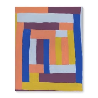 GOUACHE BLOCKS SPIRAL MULTI Canvas Art By Becky Bailey - Bed Bath ...
