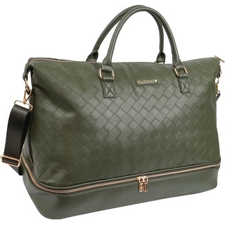Ellen Tracy 20 Inch Large Woven Travel Weekender Duffle - Bed Bath ...