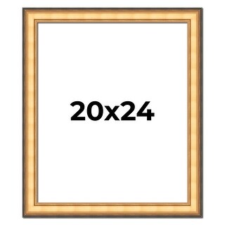 20x24 Frame Gold Plein Aire Solid Wood Picture Frame Width 2 Inches ...