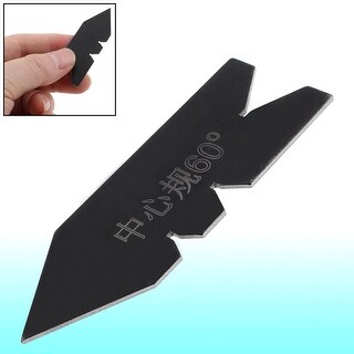 58mm x 20mm Lathe Tool 60 Degree Center Gage Gauge - Black - Bed Bath ...