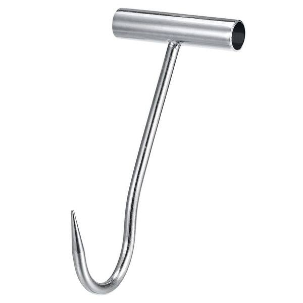 8"(200mm) T-Handle Meat Boning Hook, Galvanized Curved T Hooks for ...