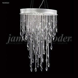 James R. Moder 96255S22 Six Light Chandelier Sculptured Crystal - One ...