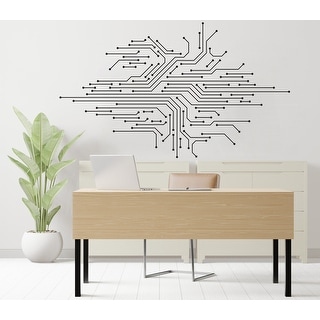 Circuit Board Wall Decal, Technology Vinyl Wall Art Decals - Bed Bath ...