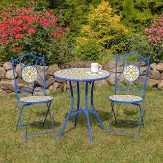 "Nantucket" Mosaic Bistro Patio Furniture - Bed Bath & Beyond - 42535476