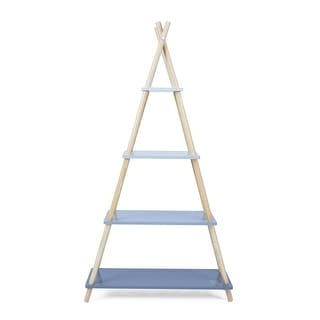 Simplicity Pyramid Shelf Bookcase Kids Furniture - Grey - 30.75"L x 12 ...