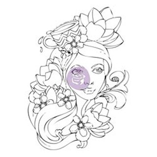 Girl Paige - Bloom Cling Rubber Stamps 4"X6" - Bed Bath & Beyond - 20566995