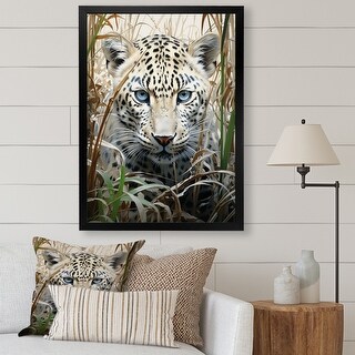 Designart "Africa Leopards Stealth" Africa Framed Wall Decor - Bed Bath ...