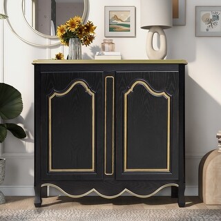 Pure hand-painted locker with 2 doors solid wood legs - Bed Bath ...