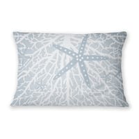 FAN CORAL BLUE PILLOW Lumbar Pillow By Kavka Designs - Bed Bath ...