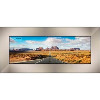 39x13 or Puzzle Contemporary Pewter Complete Wood Panoramic Frame with ...