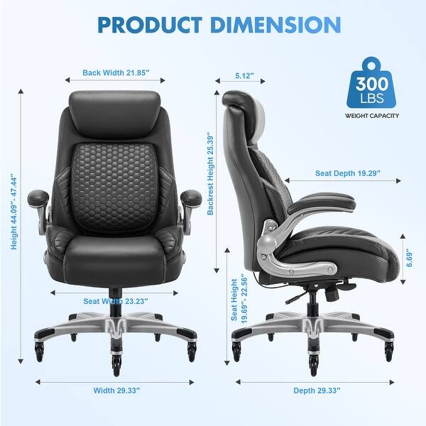 Ergonomic Executive Office Chair w/Lumbar Support - Bed Bath & Beyond ...
