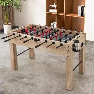 Full Size 54-Inch Foosball Table with Legs, 2 Balls & Foldable Cup ...