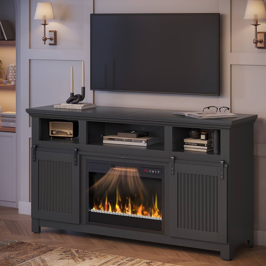 Overstock Fireplace Tv Stand