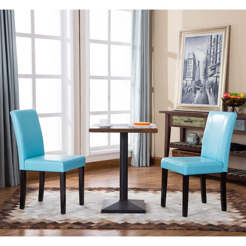 Roundhill Furniture Urban-Style Solid Wood Leatherette Small Padded ...
