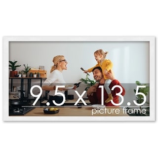 9.5x13.5 Frame White Modern Minimalist - Contemporary Wood Picture ...