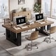 78.7" Two Person Desk, Extra Long Computer Desk for Home Office - Bed ...