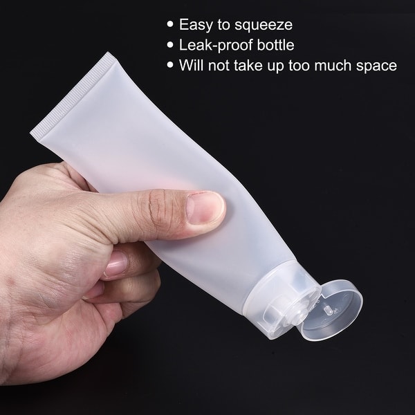100ml Squeeze Tube, Empty Cosmetic Tubes Plastic Translucent Frosted ...