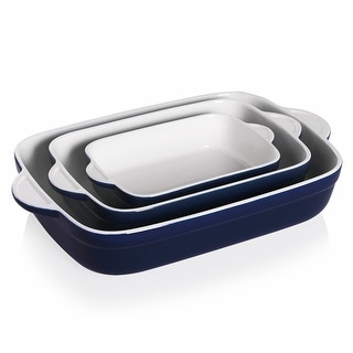 Casserole Dish for Oven, Ceramic Non-Stick Roasting Baking Dish Sets of ...