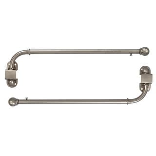 Adjustable Swing Arm Metal Window Curtain Rods (Set of 2) - Bed Bath ...