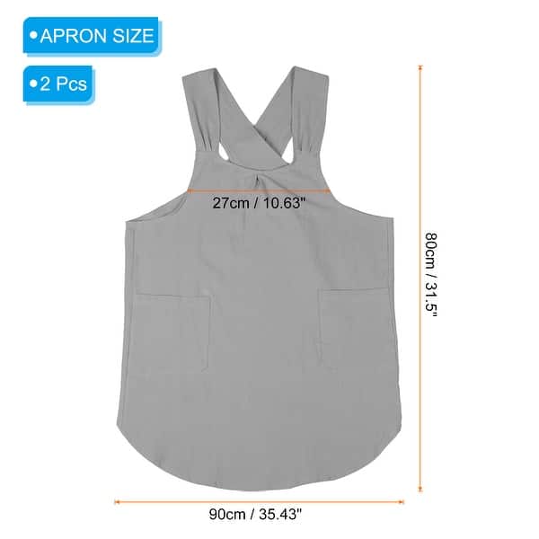 crossover back aprons
