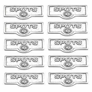 10 Switch Plate Tags SPOTS Name Signs Labels Chrome Brass | Renovator's ...