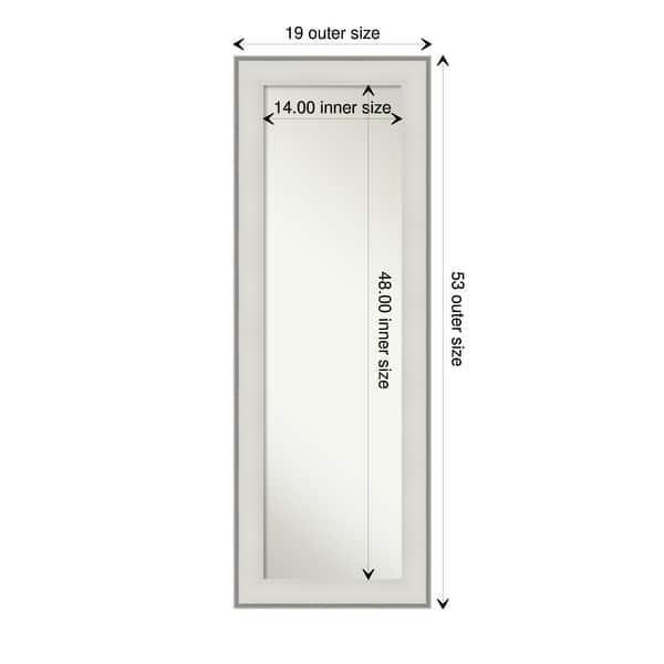 Non-Beveled Full Length On The Door Mirror - Imperial Frame - Outer ...