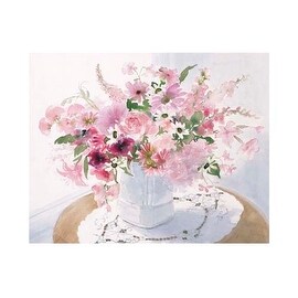 ''Pink Floral Spray'' by Celia Russell Floral Art Print (23.5 x 31.5 in ...