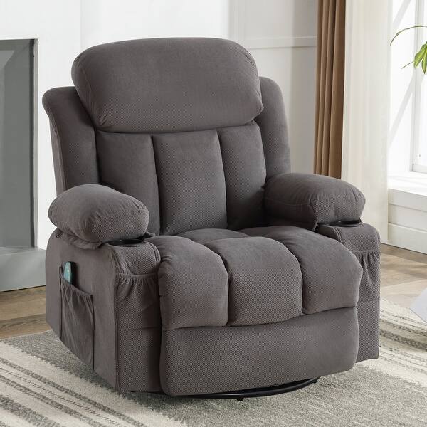 360 Degree Swing and Rotation Recliner Massage Heated Sofa - Bed Bath ...