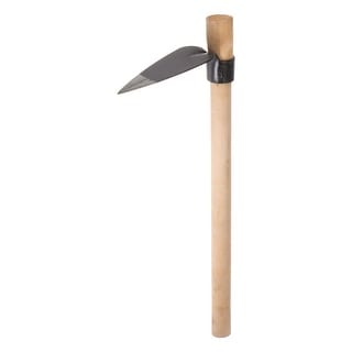 Single Head Sharp Hoe 16" Garden Hoe Tools with Wooden Handle - Black ...