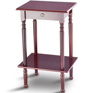 Tall Telephone Stand Side Shelf Table - Brown - Bed Bath & Beyond ...