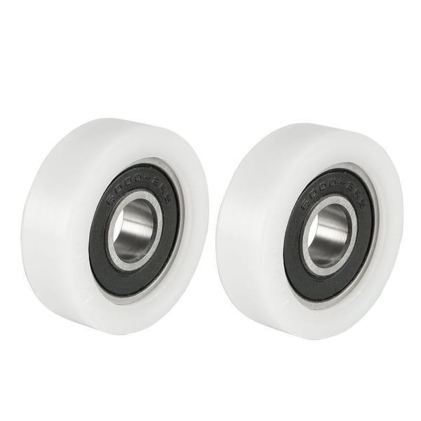 2pcs Roller Idler Bearing Pulley Sliding Conveyor Wheel White - Bed ...