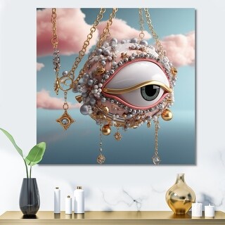 Designart "Eye Of The Beholder Surrealism I" Eye Wall Art Living Room ...