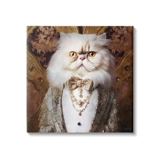 Stupell Fancy Cat Portrait Canvas Wall Art Design by Roozbeh - On Sale ...