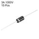 Schottky Rectifier Diode 3A 1000V Axial Electronic Silicon Diodes 15pcs ...