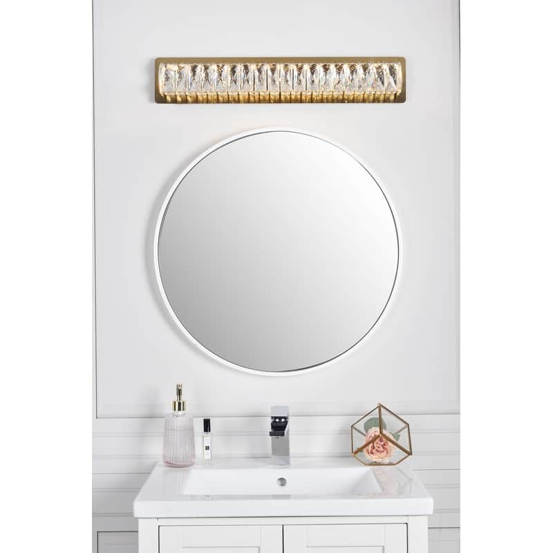 Madelyn Integrated LED Wall Sconce in Gold - Bed Bath & Beyond - 30105765