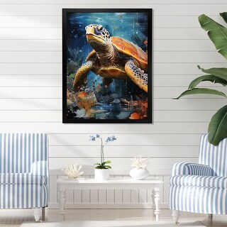 Designart "Abstract Representation Of A Turtles Harmony Usin 7335691C ...