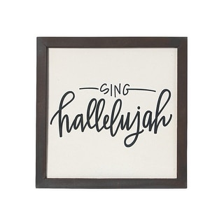 Positively Simple Sing Hallelujah Wall Sign, All Seasons, Home Decor ...