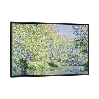 iCanvas "The Epte River Near Giverny" by Claude Monet Framed Canvas ...