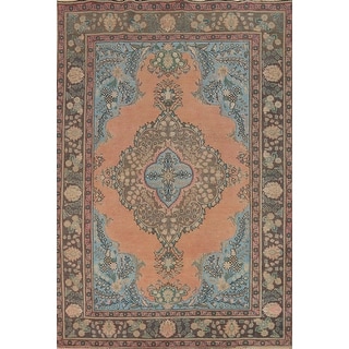 Tabriz Persian Vintage Area Rug Handmade Oriental Wool Carpet - 6'8" x ...