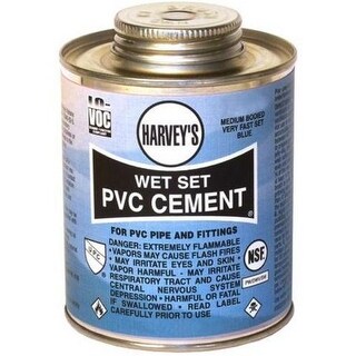 Harvey 018430-12 Wet Set Pvc Cement, Blue, 32 Oz - Bed Bath & Beyond ...