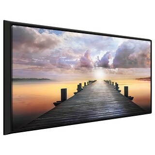 "Blue Way" Print on Floating Canvas - Bed Bath & Beyond - 36403655