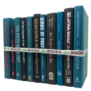 Bold Contrast Decorative Books Black and Teal - N/A - Bed Bath & Beyond ...