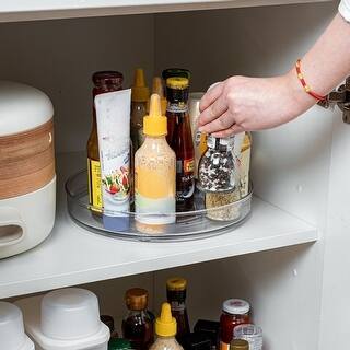 DCP Lazy Susan for Kitchen Rotating Spice Rack,transparent color - 9.25 ...