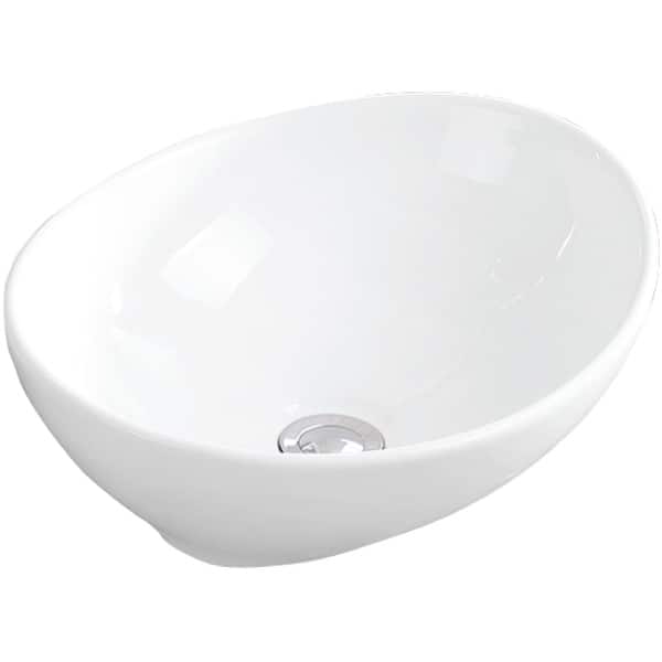 Karran USA VC-302 Valera 15-1/2" Oval Vitreous China Vessel Bathroom ...