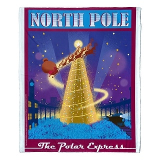 Warner Bros Polar Express The North Pole Silk Touch Throw Blanket - Bed ...