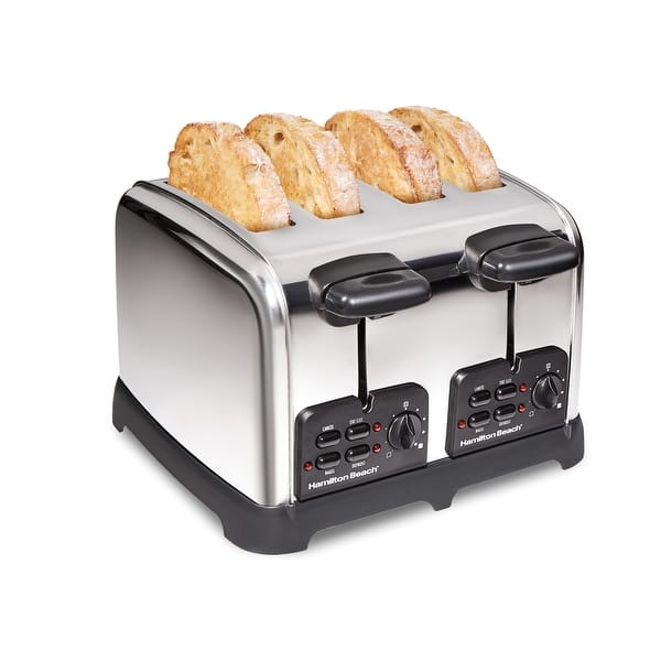 Hamilton Beach Classic 4 Slice Toaster with Sure Toast Technology - Bed ...