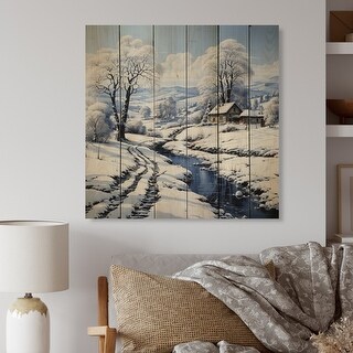 Designart "French Snowy Peaks In The Alps V" Countryside Print on ...